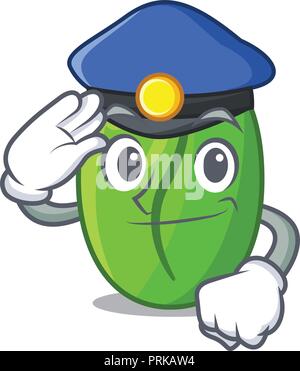 Police coffee bean character cartoon Stock Vector Image & Art - Alamy