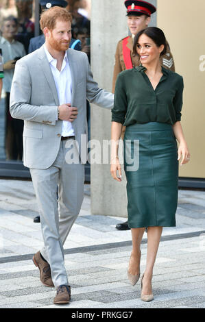 The Duke and Duchess of Sussex arrive at the University of Chichester ...