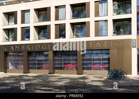 Cambridge Fire Station, Parkside, Cambridge, UK Stock Photo - Alamy