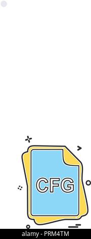 CFG file type icon design vector Stock Vector Image & Art - Alamy
