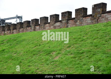 The Mamucium or Mancunium Roman fort in the province of Britannia near ...