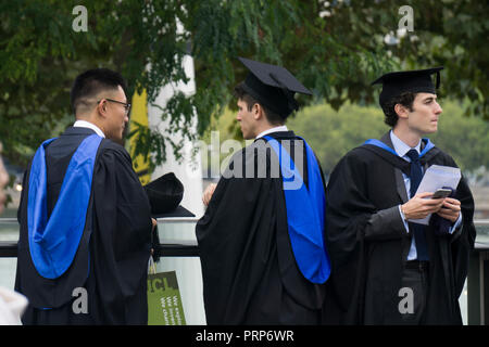 LONDON, UK - SEPTEMBER 5th 2018: Graduates from University College ...