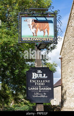 17th century The Bull at Hinton Pub, Hinton, Gloucestershire, England ...