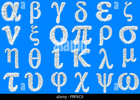 Greek Alphabet In 3D Stock Photo - Alamy