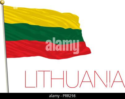Lithuania flag, vector illustration Stock Vector Image & Art - Alamy