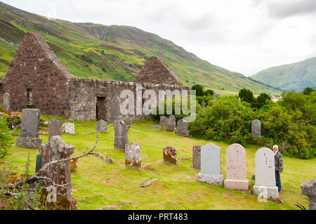 Looking down on old gravestone Stock Photo - Alamy