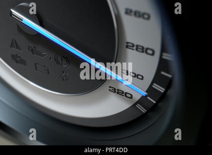 3d illustration of car speedometer. High speed concept Stock Photo - Alamy