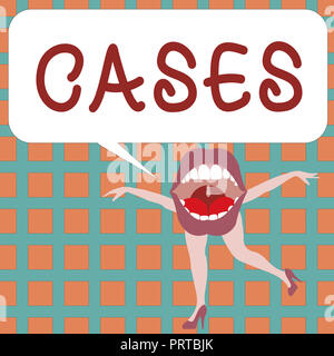 Text sign showing Cases. Conceptual photo Electronic Devices safety ...