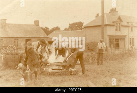 Old fashioned wheelwright's workshop Stock Photo - Alamy