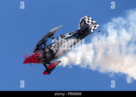 Skip Stewart flying his highly modified Pitts S-2S biplane Prometheus ...