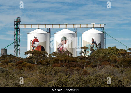 Silo Art at Pingrup, WA, Australia Stock Photo - Alamy