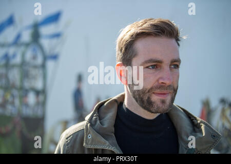 Munich, Bavaria. 04th Oct, 2018. Johannes Sumpich alias Josh. stands on ...
