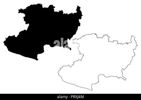 Simple black outline drawing of the MORELIA CATHEDRAL, MORELIA Stock ...