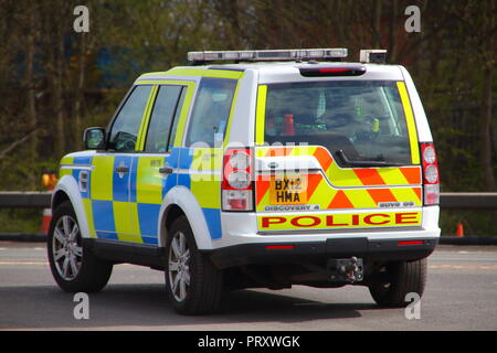 A landrover discovery police car at CMPG Headquarters in Perry Barr ...