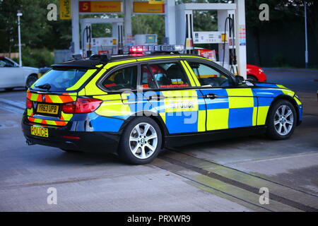 A black battenberg police car belonging to South Yorkshire Police Force ...