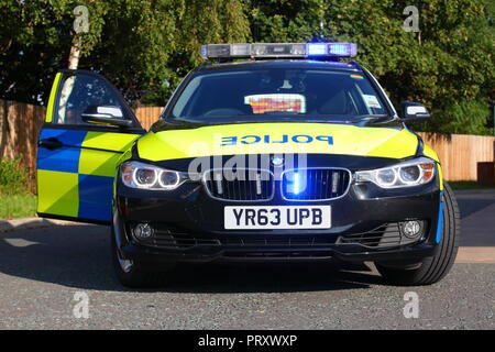 A black battenberg police car belonging to South Yorkshire Police Force ...