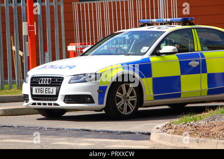 An Audi A3 Saloon Police Car leaving Perry Barr Central Motorway Police ...