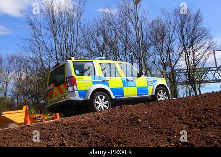 A landrover discovery police car at CMPG Headquarters in Perry Barr ...