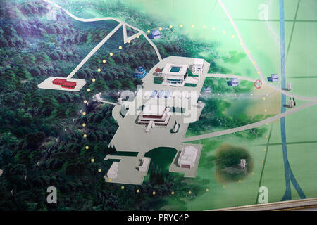 Korean DMZ map Stock Photo - Alamy