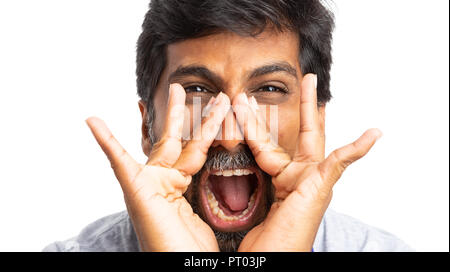 Angry Indian man Stock Photo - Alamy