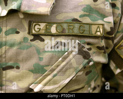 Georgia army uniform. Georgian troops Stock Photo - Alamy