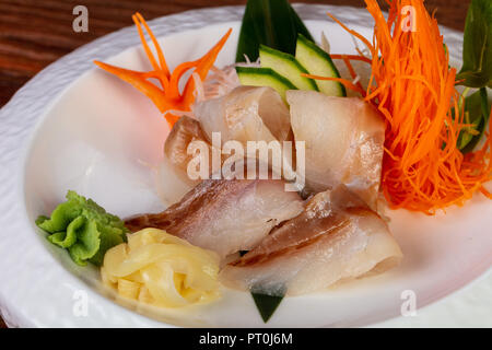 Sashimi with dorado served ginger Stock Photo - Alamy