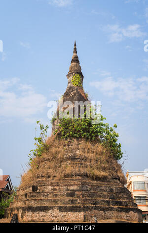 Black Stupa, That Dam in Vientiane, Laos Stock Photo - Alamy
