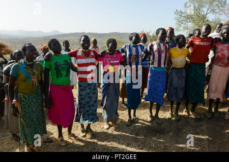 ETHIOPIA Province Benishangul-Gumuz, town Debate, Gumuz village Banush ...