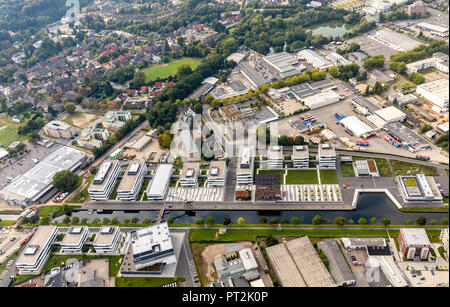 Aerial view, Rhine-Waal University of Applied Sciences, campus, Kamp ...