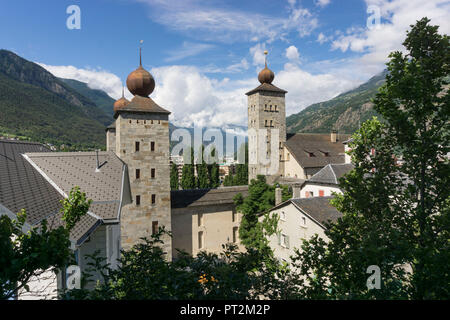 Switzerland, canton Valais, district Brig, Brig-Glis, Stockalper palace ...