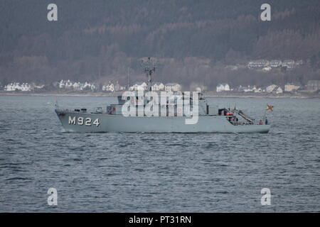 BNS Primula (M924), a Flower-class (or Tripartite-class) minehunter of ...