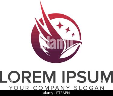Wing red bird Logo Template vector Stock Vector Image & Art - Alamy