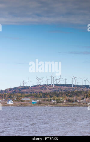 Wind Turbines, Gaspe, Quebec, Canada Stock Photo - Alamy