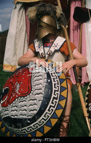 Hoplite. Reenactment. Ancient Greek Soldier at Military Odyssey Show ...