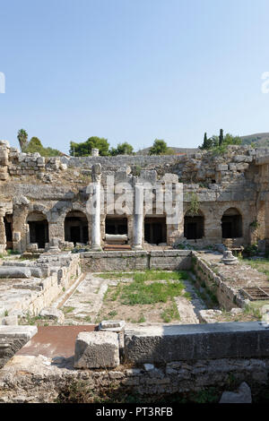 Fountain of Peirene, a natural spring, originally from the 6th century ...