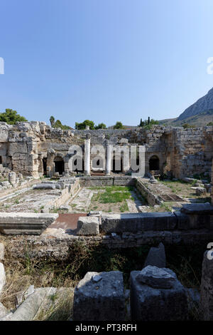 Fountain of Peirene, a natural spring, originally from the 6th century ...