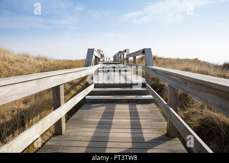 Runway at the coast, Sylt, North Frisian Island, North Frisia ...