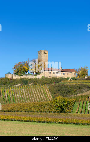 Germany, Baden-Württemberg, Kraichgau, Ravensburg Castle, former ...