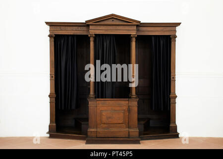 Confession Confessional box booth inside St Marys Church, Gdansk ...