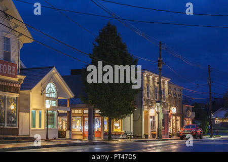 North America USA Vermont Manchester Village Building in the scenic ...