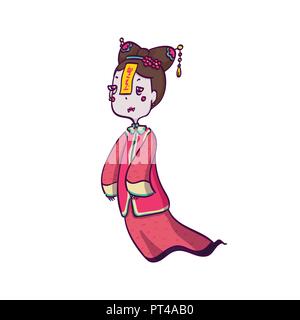 Vector Illustration of Chinese Ghost Festival Offerings.Traditional ...