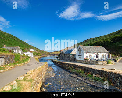 Boscastle Village and The River Valency Stock Photo - Alamy
