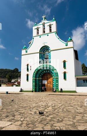 Facade of Templo de San Juan Chamula Stock Photo - Alamy