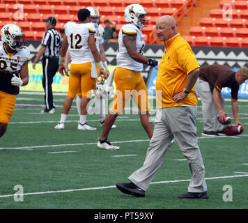 Wyoming coach Craig Bohl watches from the sideline during the second ...