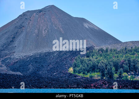 The Krakatoa (kra-kuh-tow-uh) island is situated in the Sunda Strait ...