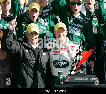 NASCAR team owner Rick Hendrick, left, and NASCAR chairman Jim France ...