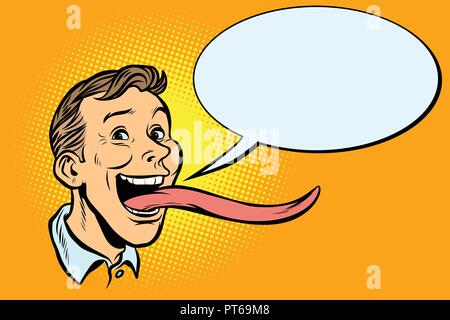 Talkative Person Talking Too Much, Vector Cartoon Stick Figure ...