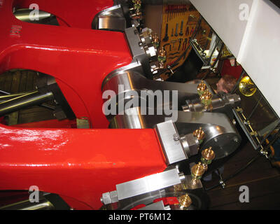 OLD ENGINE FROM 1901 STILL IN OPERATION ON FERRY BOAT "URI" FOR GOING ...
