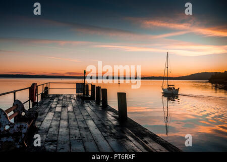 Sailing out to Ireland Stock Photo - Alamy