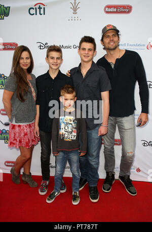 LOS ANGELES - OCT 5: Julianne Morris, Kristoffer Polaha, sons Micah ...